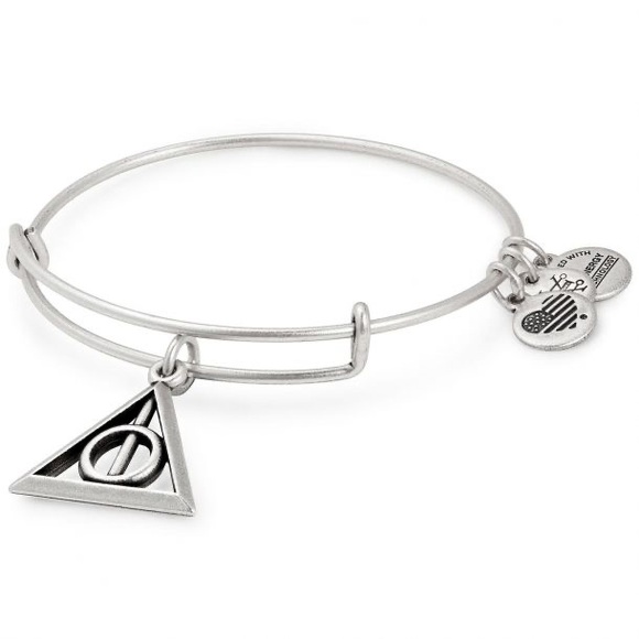 Alex and Ani | Jewelry | Alex And Ani Harry Potter Deathly Hallows Charm Bangle Rafaelian Silver ...